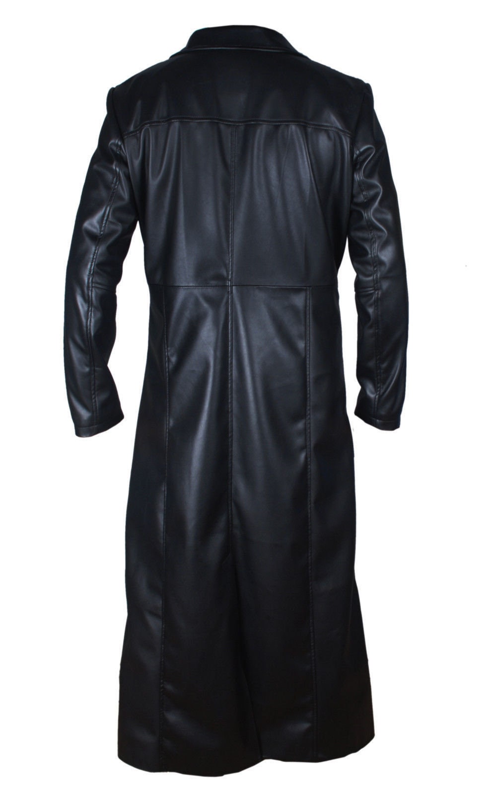 Men's Wrestler Dead Man the Undertaker Black Leather Long Trench Coat ...
