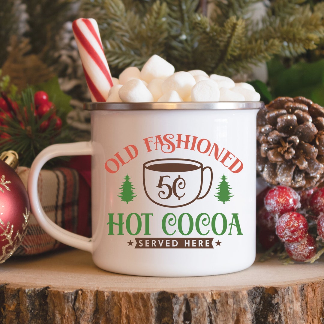 Old Fashioned Hot Cocoa Mug, Unbreakable Enamel Hot Cocoa Mug ...