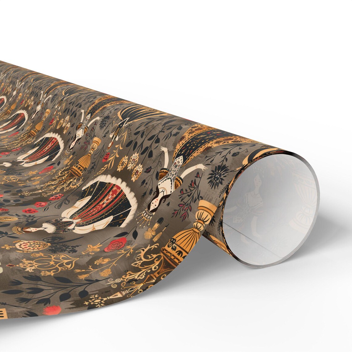 Victorian Christmas Wrapping Paper: Mid-century Queen Design - Etsy