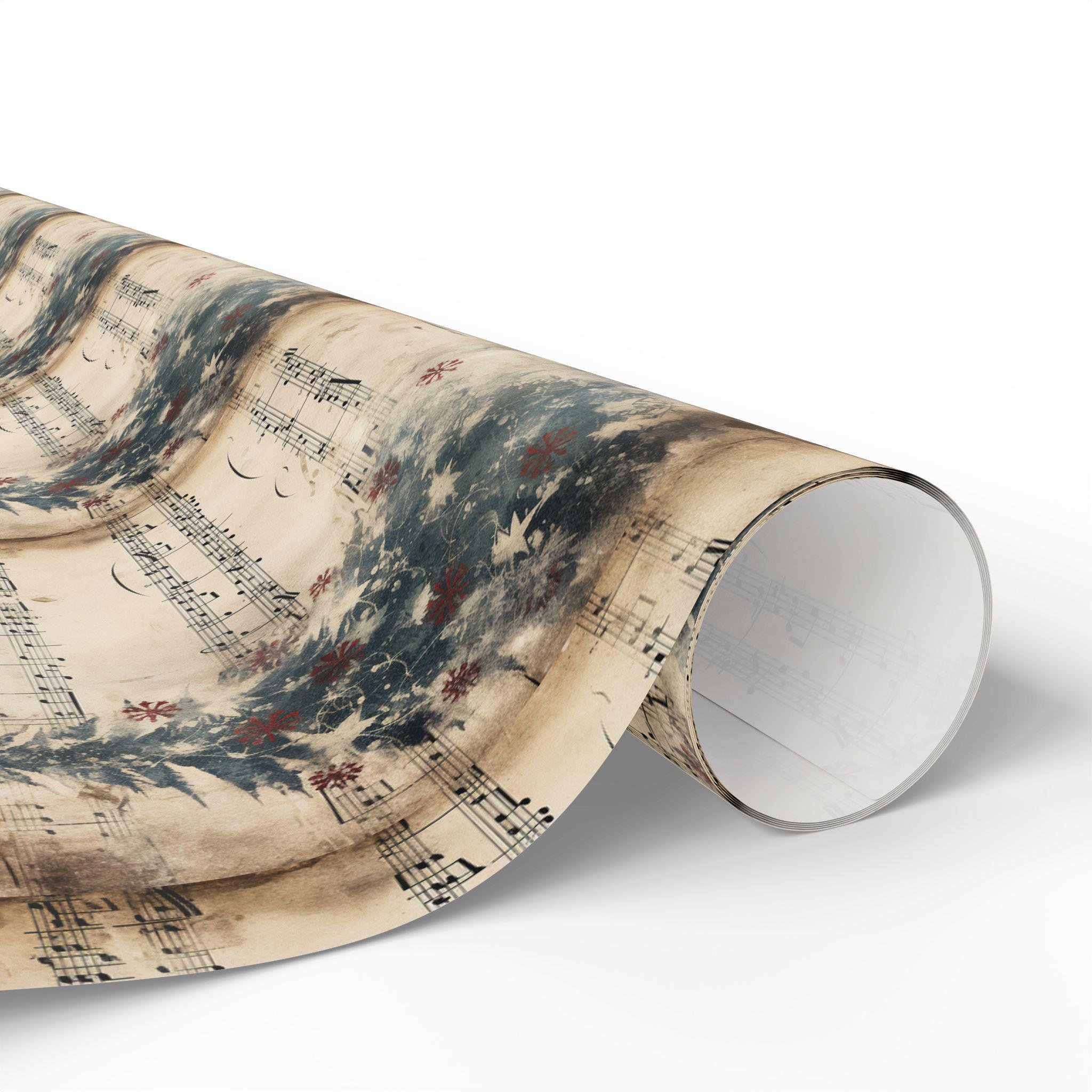 Vintage Music Notes Gift Wrap: Elegant Holiday Wrapping Paper - Etsy
