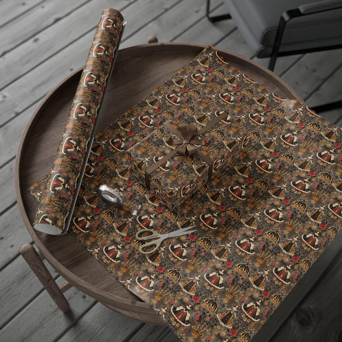 Victorian Christmas Wrapping Paper: Mid-century Queen Design - Etsy