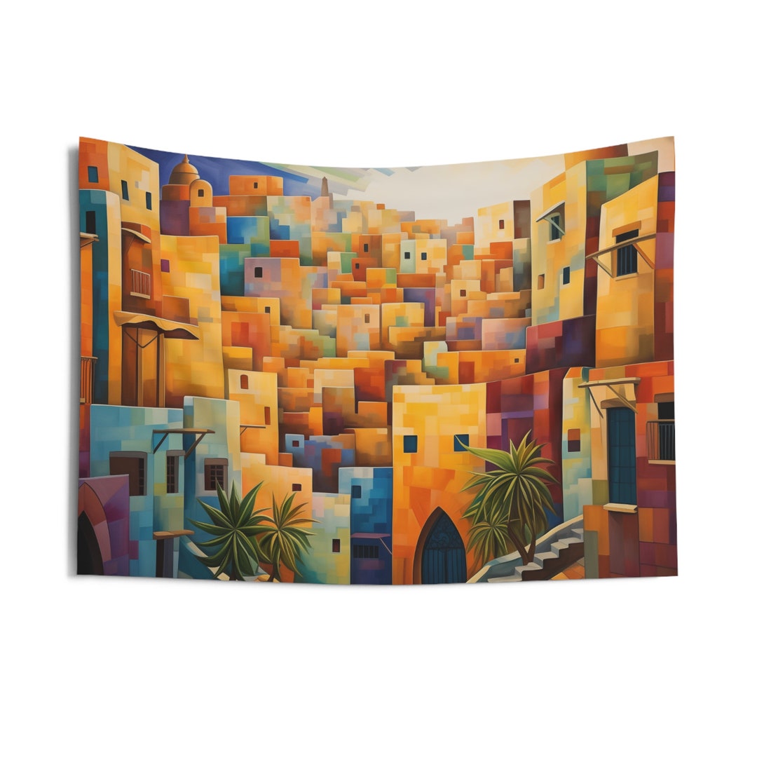Mediterranean Dream Colors - Indoor Wall Tapestry - Etsy