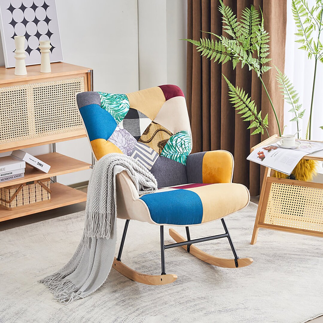 Modern Style Living Room Rocking Chair Leisure Lounge Lazy - Etsy