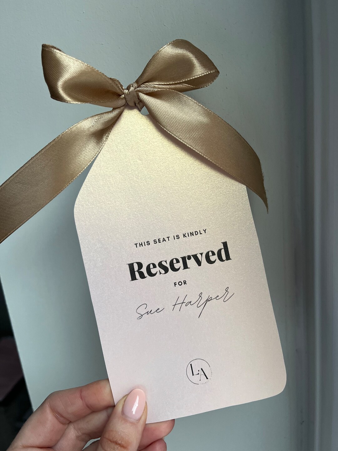 Wedding Reserved Seating Label - Canva Digital Download/editable ...