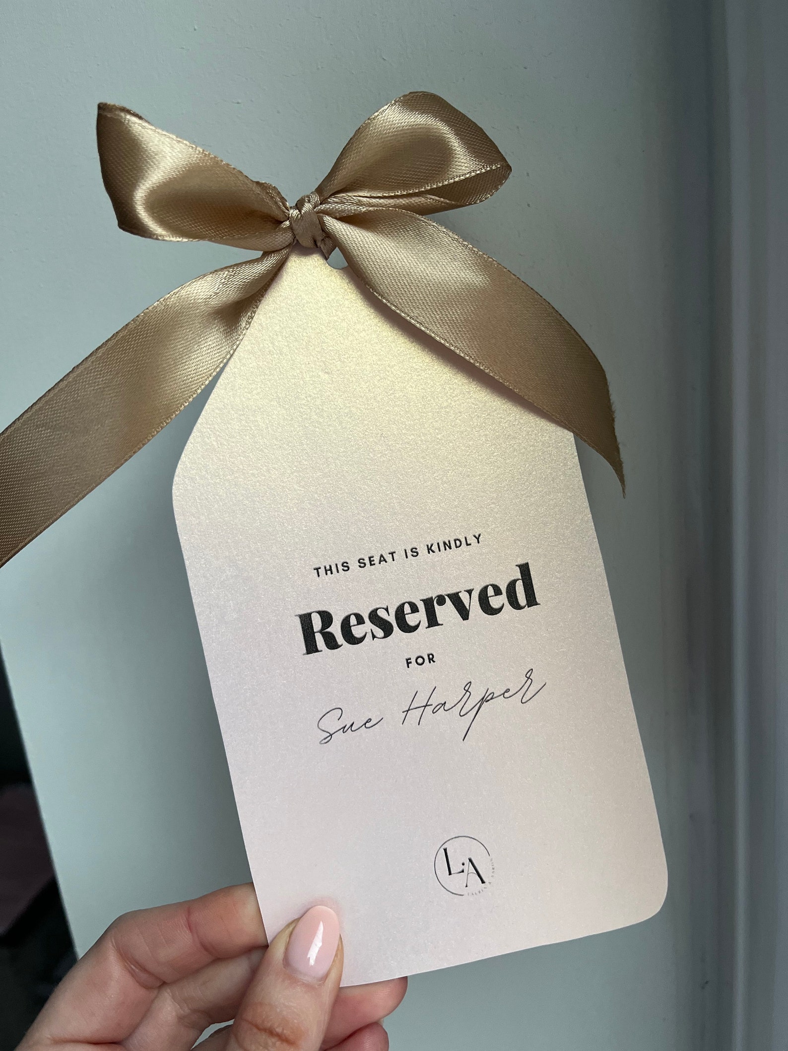 Wedding Reserved Seating Label - Canva Digital Download/editable ...
