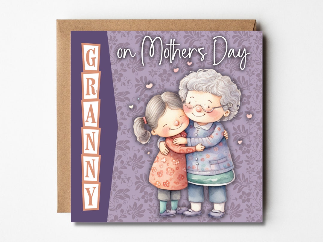 Granny Mothers Day Card, Gran Card, Granny Card, Card for Granny ...