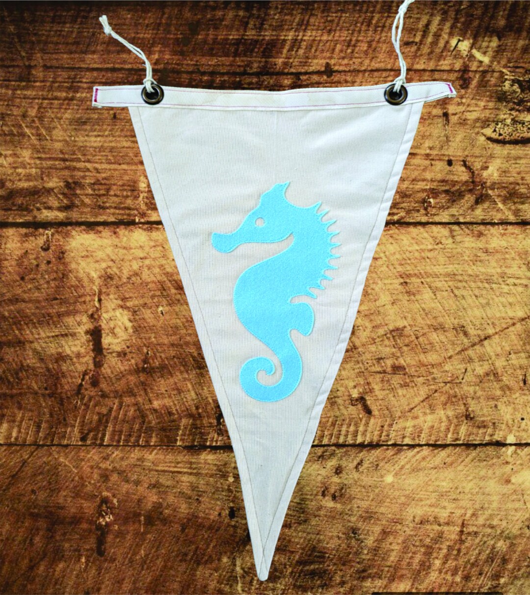 Hand Made Vintage-style Seahorse Flag - Etsy