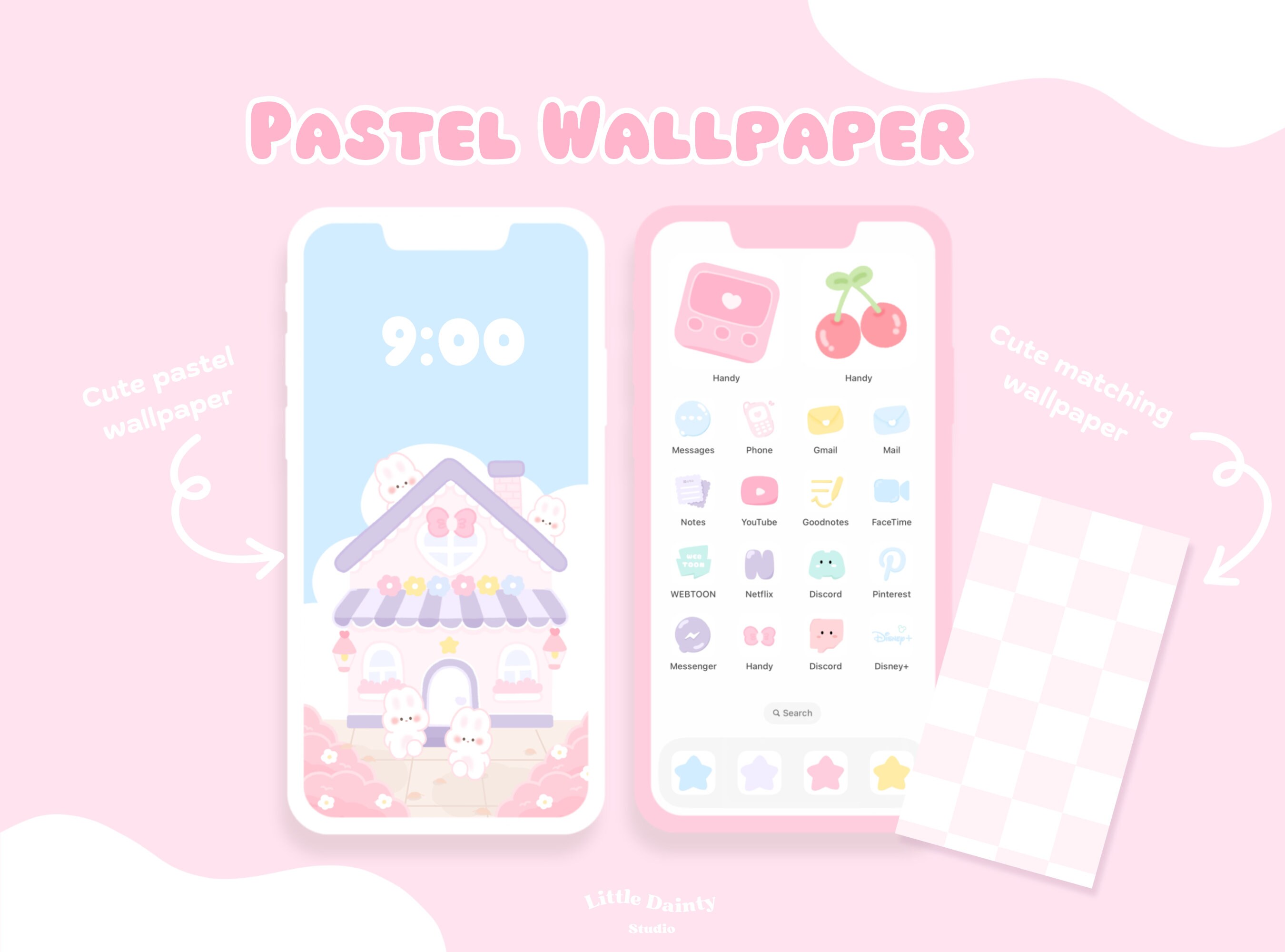 Cute Icons Pack Pastel Icons Cute Phone Theme Ios Android - Etsy