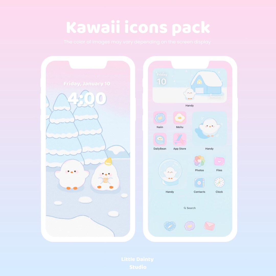 Cute Icons Pack | Pastel Icons | Cute Phone Theme | Aesthetic Phone ...