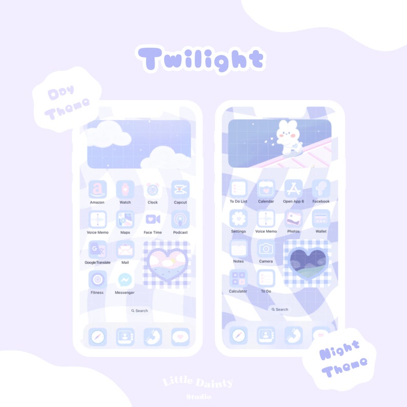 Aesthetic Icons Pack | Day to Night Theme Icons | Phone Icons | Ios ...