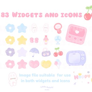 Cute Icons Pack Pastel Icons Cute Phone Theme Aesthetic Phone Theme Ios ...