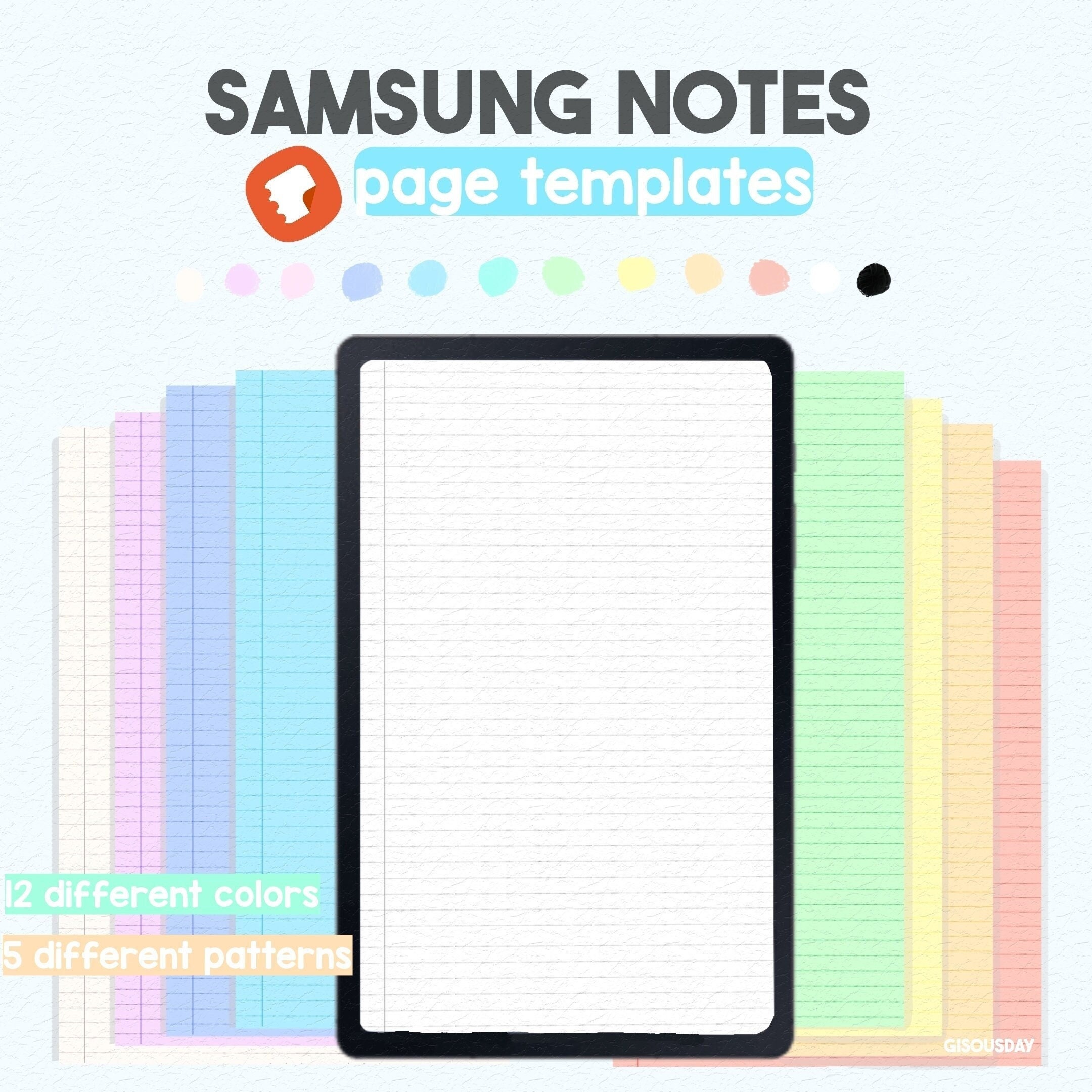 Samsung Notes Digital Templates PDF - Etsy