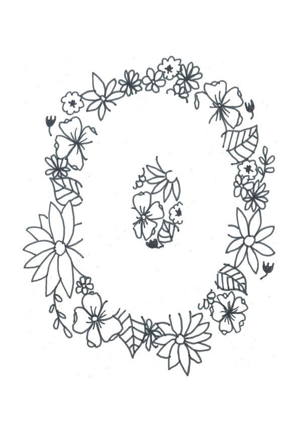 Letter O Colouring Page PDF Download - Etsy