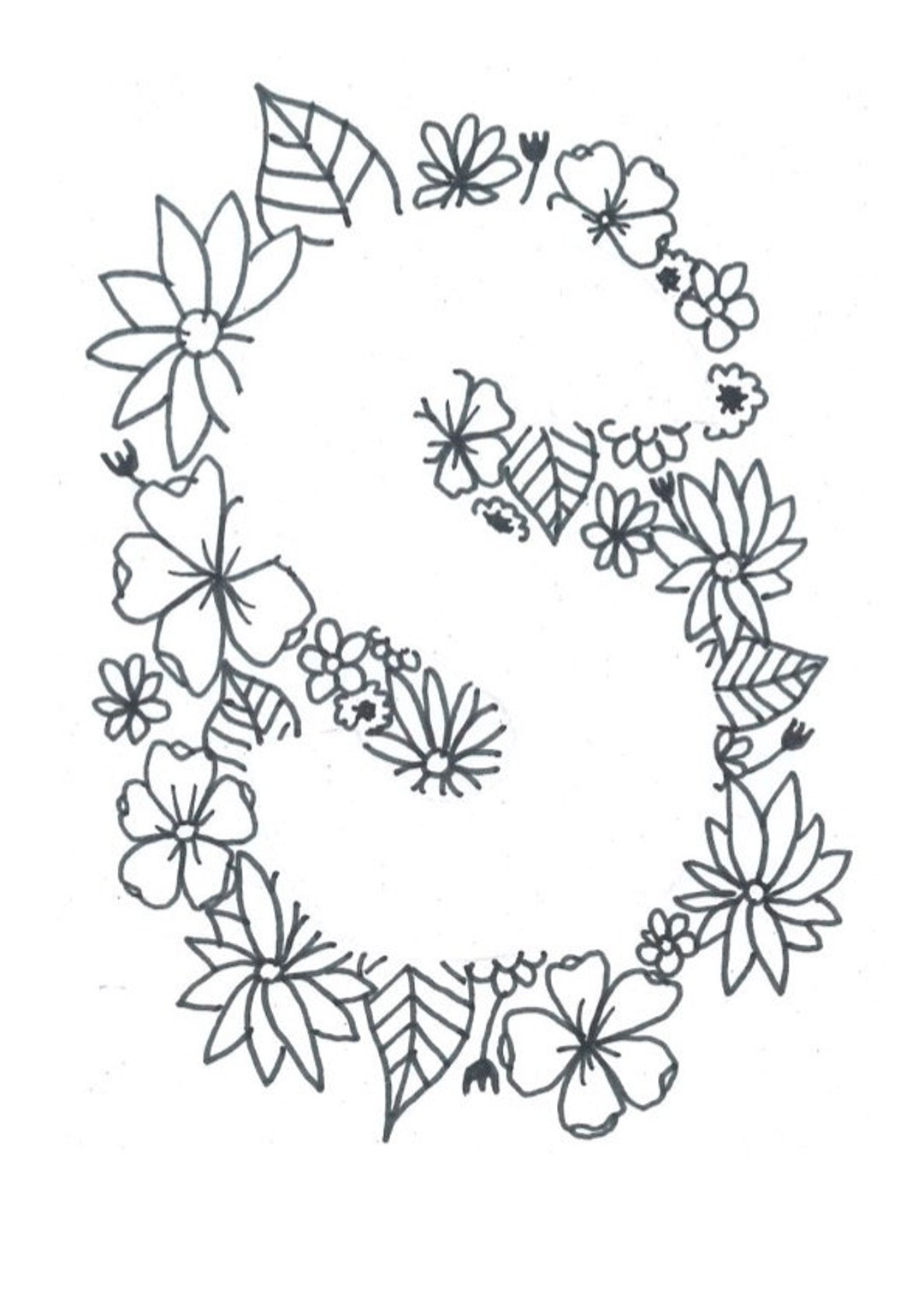 Letter S Colouring Page PDF Download - Etsy