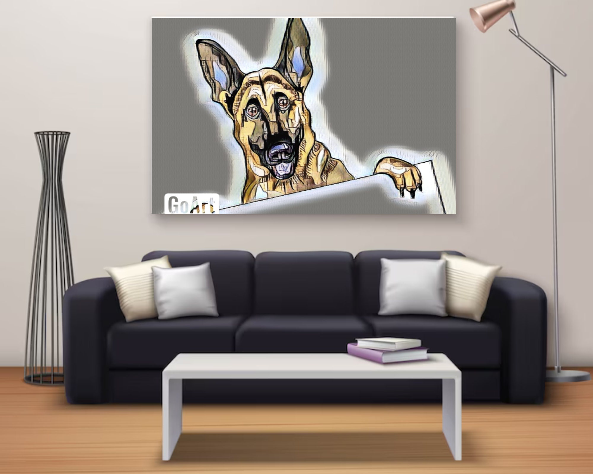 Charming Digital Dog Wall Poster: Instant Download for Canine Lovers ...