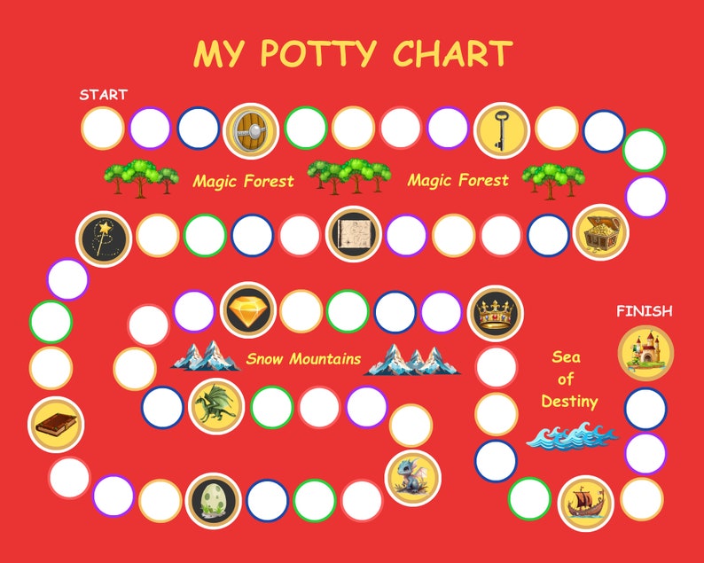 Printable Potty Training Chart - Etsy