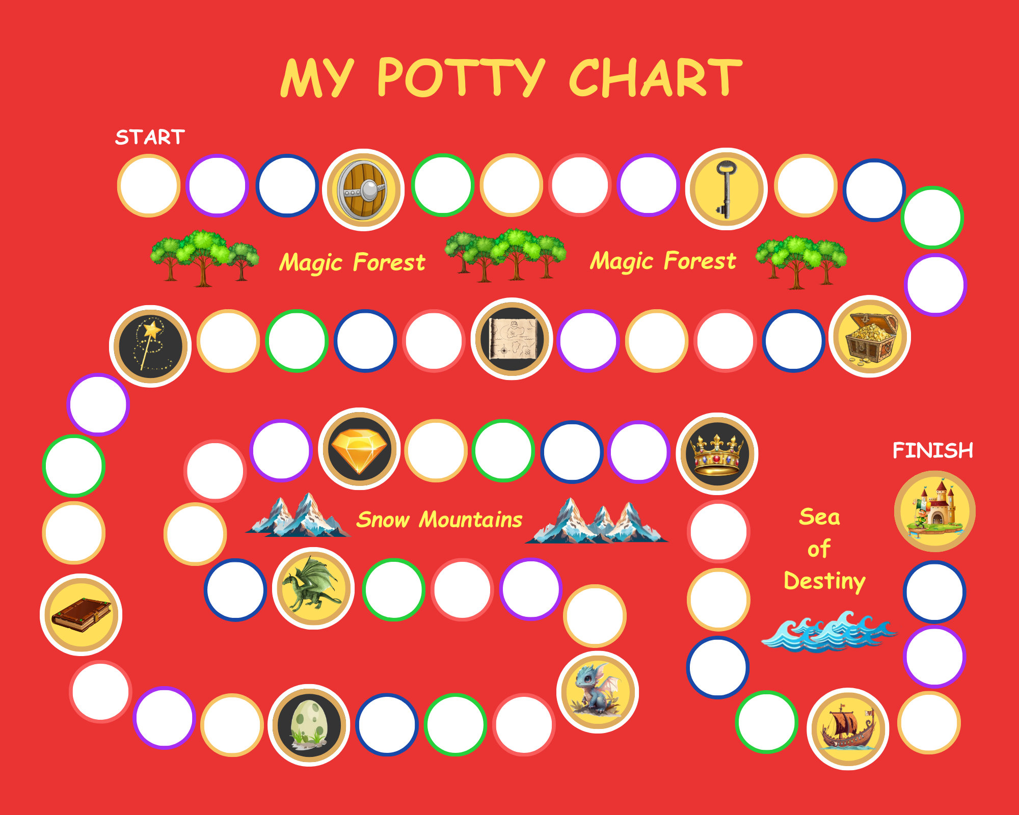 Printable Potty Training Chart - Etsy