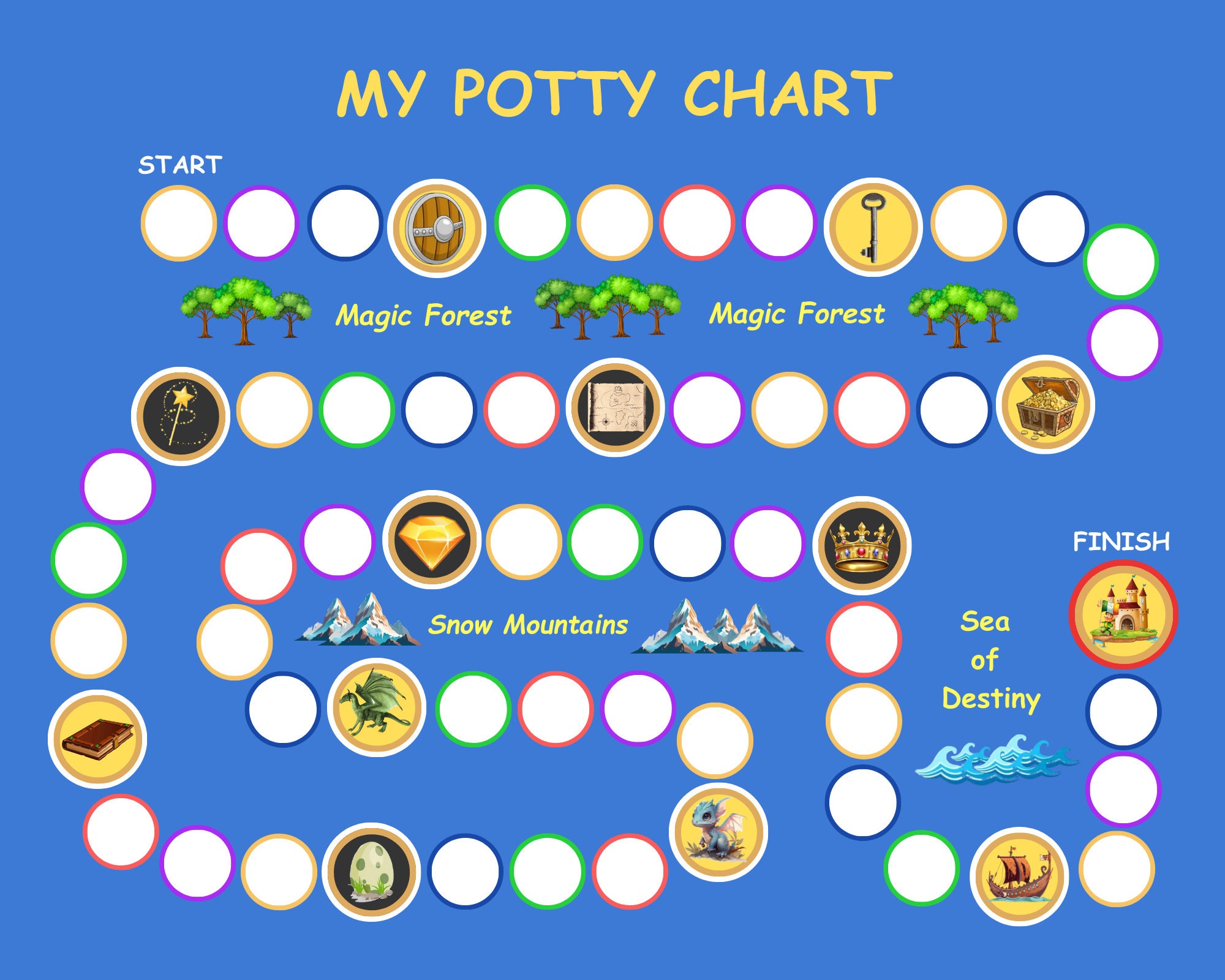 Printable Potty Training Chart - Etsy UK