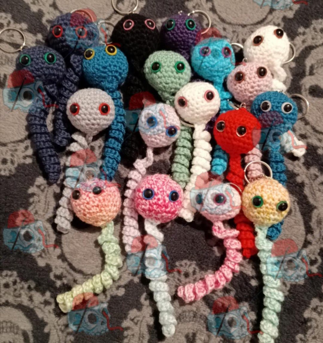 Worry Worm Fidget Crochet Pattern Amigurumi Digital Download Cute - Etsy