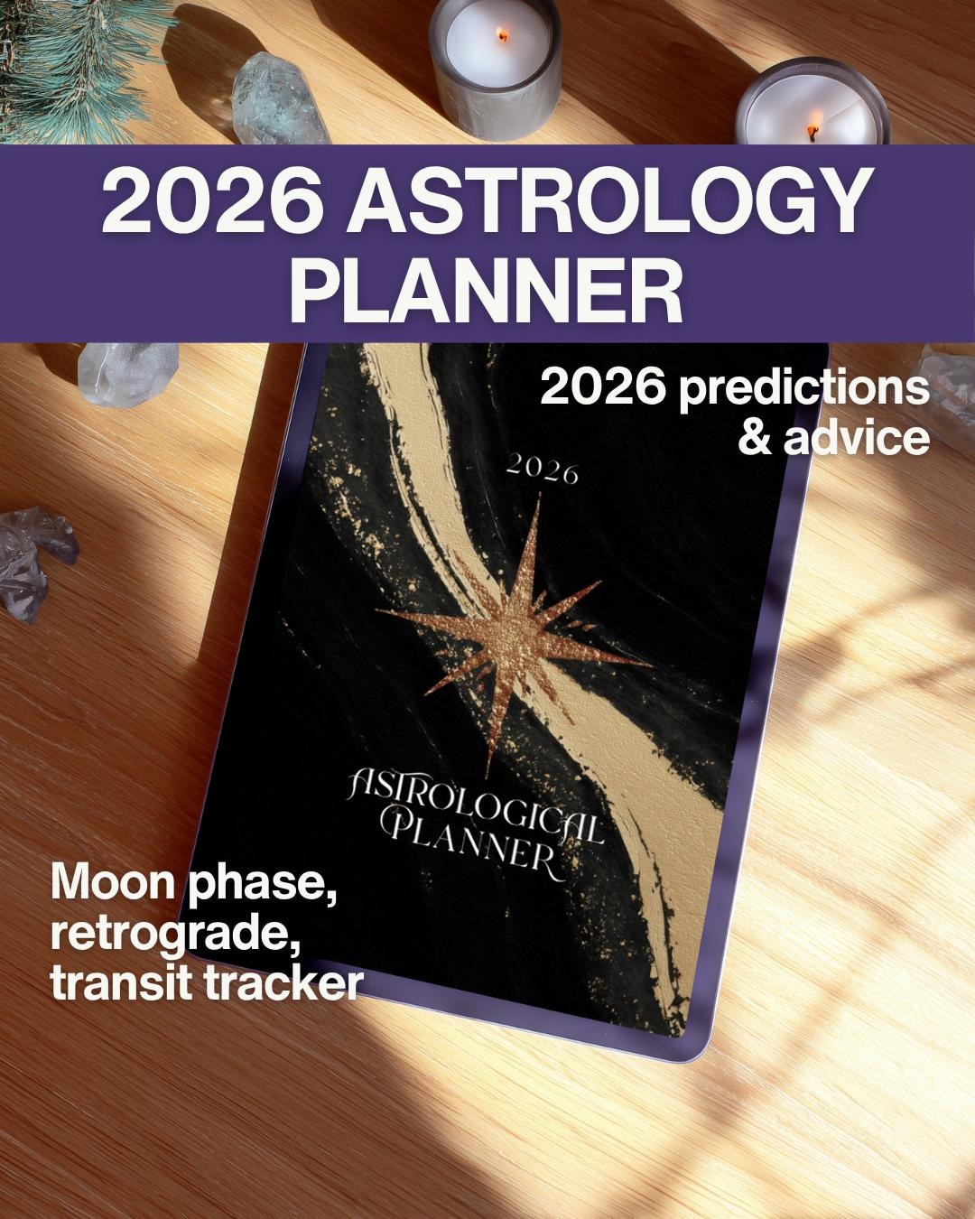 2026 Astrology Planner (PDF) - Moon Phase and Lunar Calendar ...