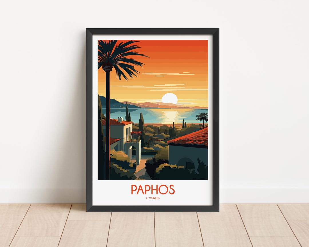 Paphos Travel Poster Digital Download - Etsy