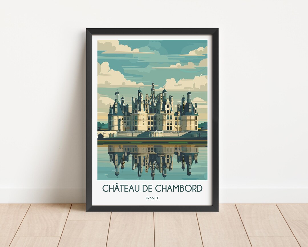 Chateau De Chambord Travel Poster Digital Download - Etsy