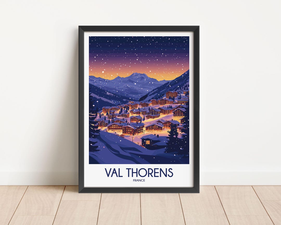 Val Thorens Travel Poster Digital Download - Etsy