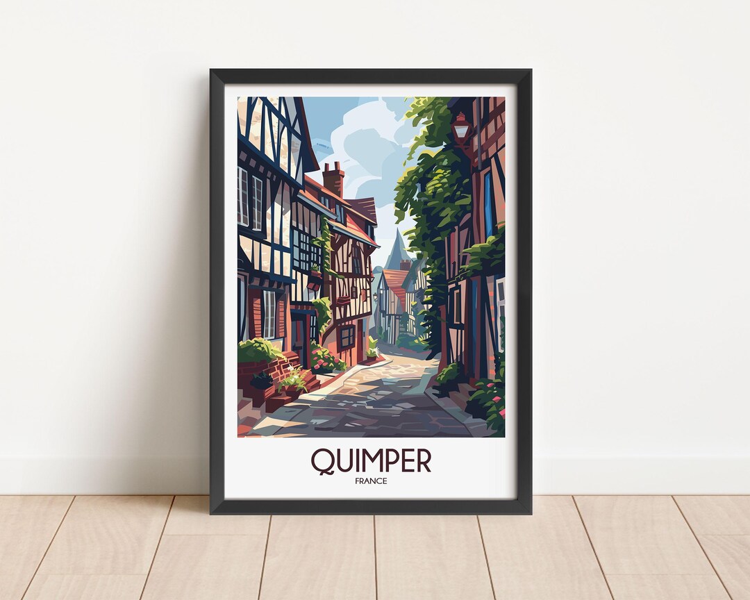 Quimper Travel Poster Digital Download - Etsy