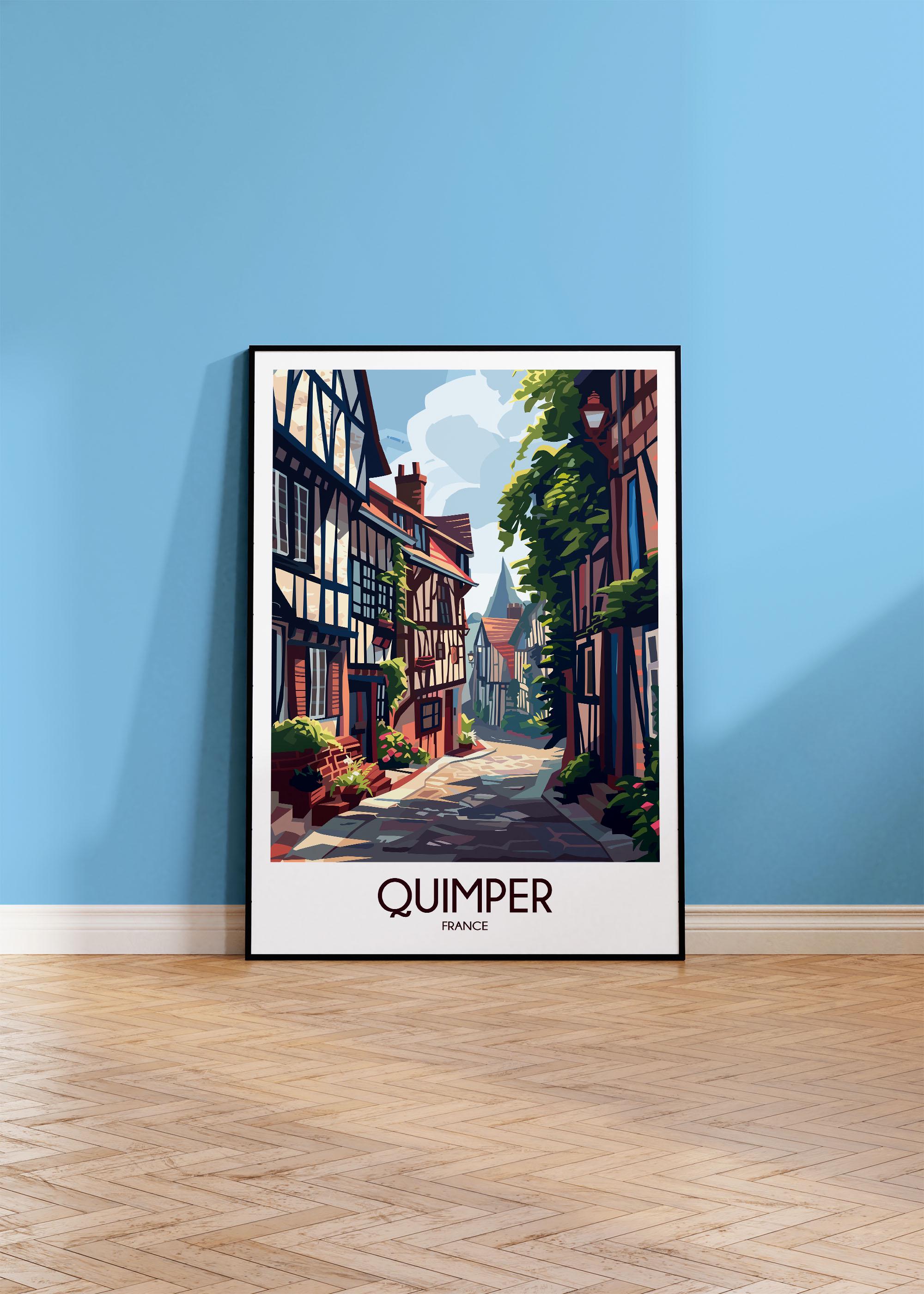 Quimper Travel Poster Digital Download - Etsy