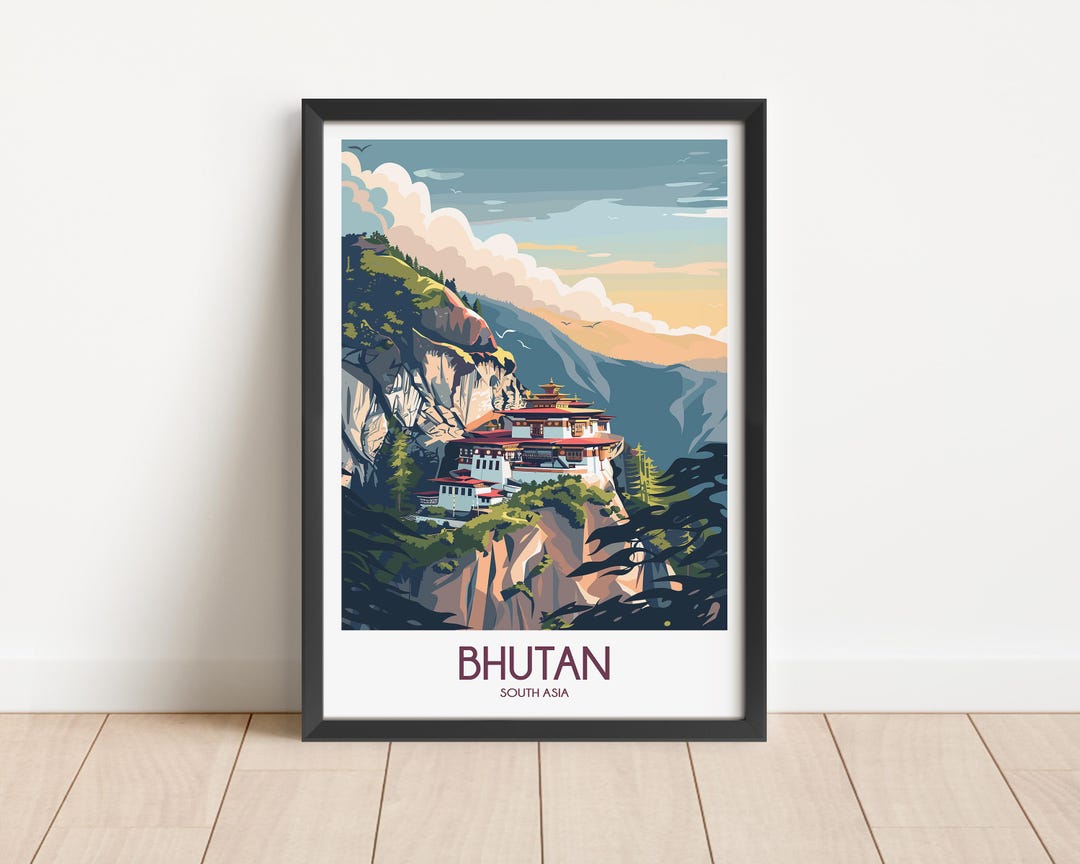 Bhutan Travel Poster Digital Download - Etsy