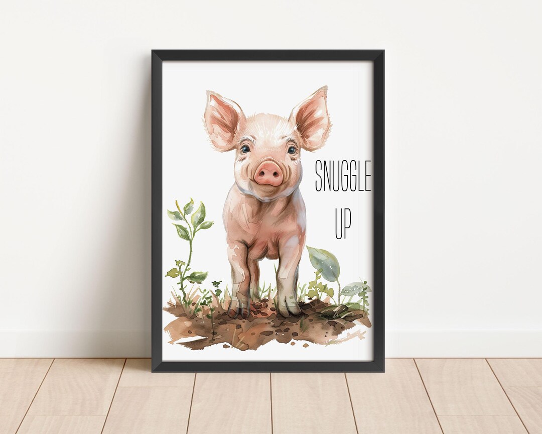 Pig Affirmation Nursery Decor Print Wall Art Poster - Etsy