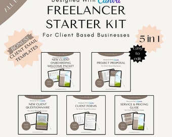 Freelancer Business Starter Kit 5 in 1, Business Coach Tools, Templates ...