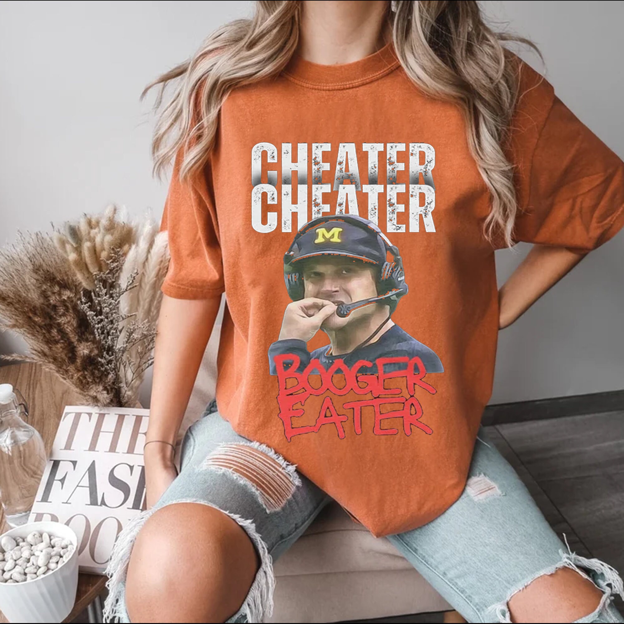 Michigan Cheats Cheater Booger Eater Jim Harbaugh Shirt - Etsy