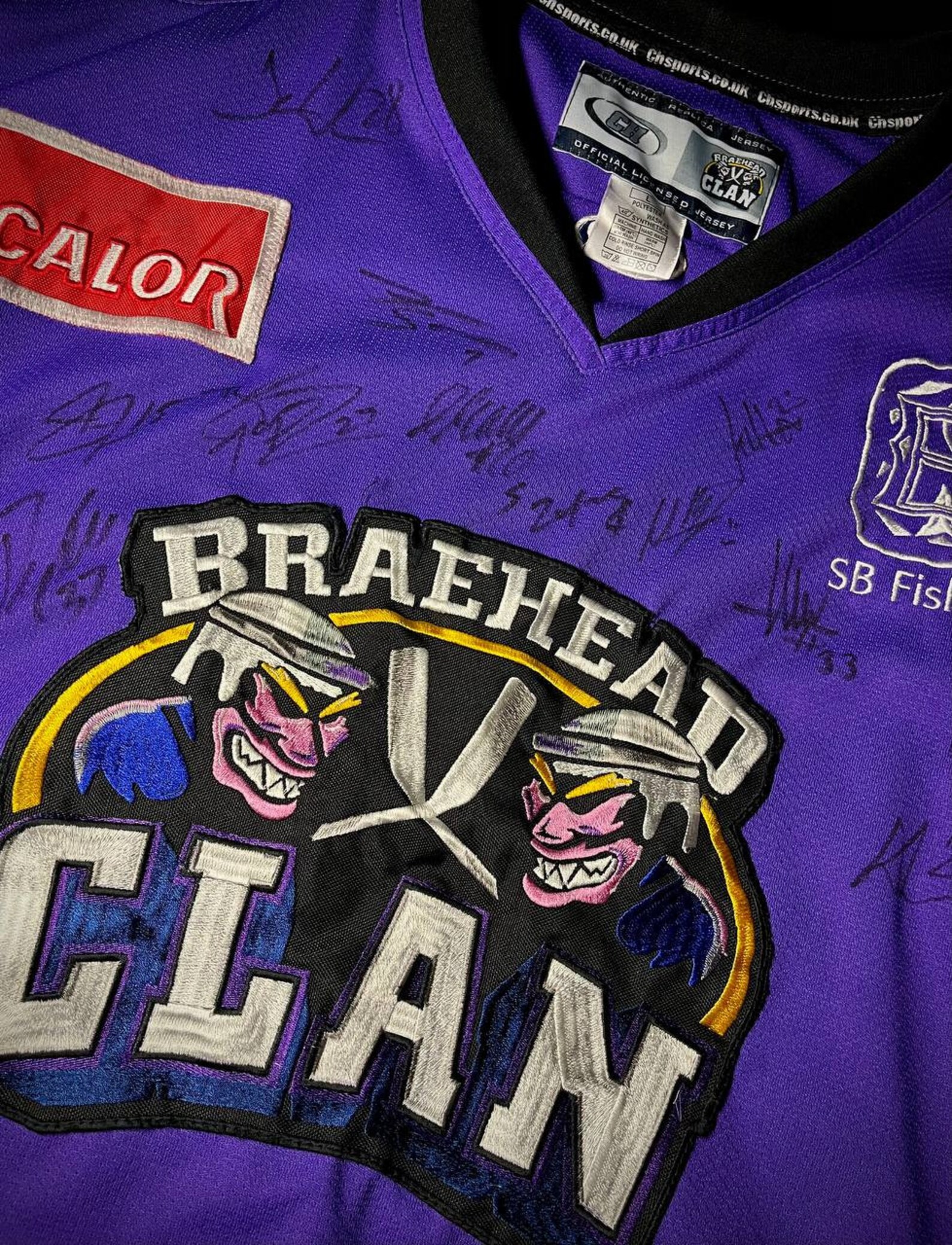 Glasgow Braehead Clan Vintage Warrior Ice Hockey Jersey Shirt Scotland ...