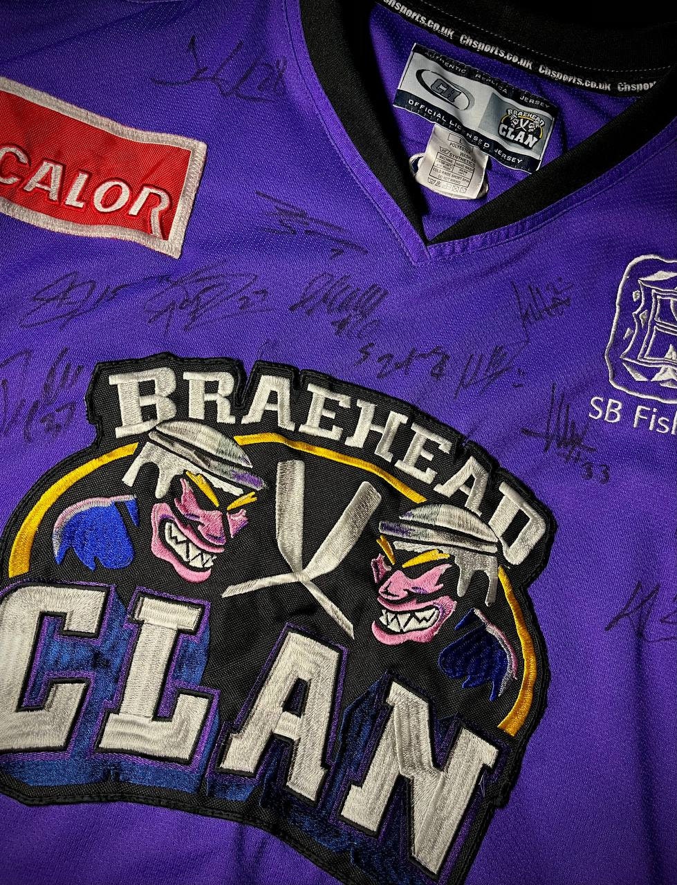 Glasgow Braehead Clan Vintage Warrior Ice Hockey Jersey Shirt Scotland ...