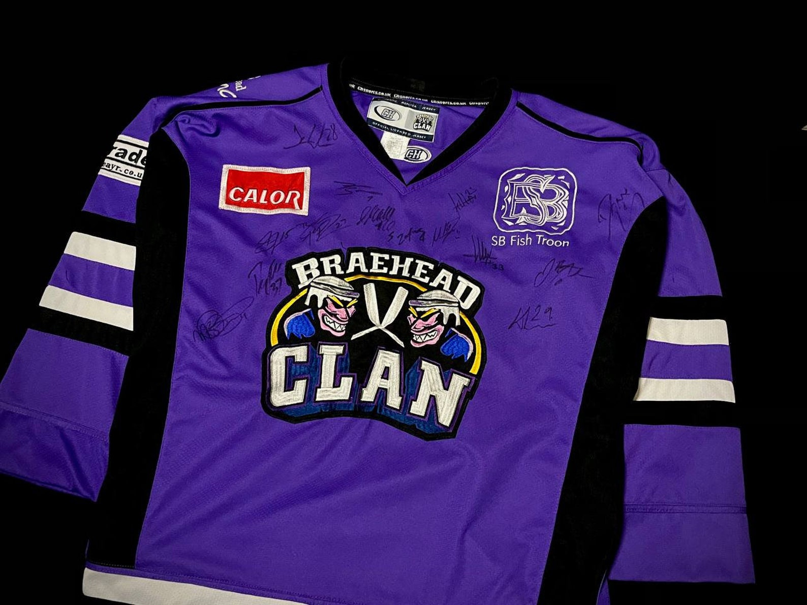 Glasgow Braehead Clan Vintage Warrior Ice Hockey Jersey Shirt Scotland ...