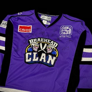 Glasgow Braehead Clan Vintage Warrior Ice Hockey Jersey Shirt Scotland ...