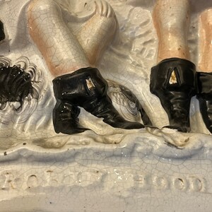 Staffordshire 1800s 19th Century Robinhood Flatback Spill Vase Figurine ...