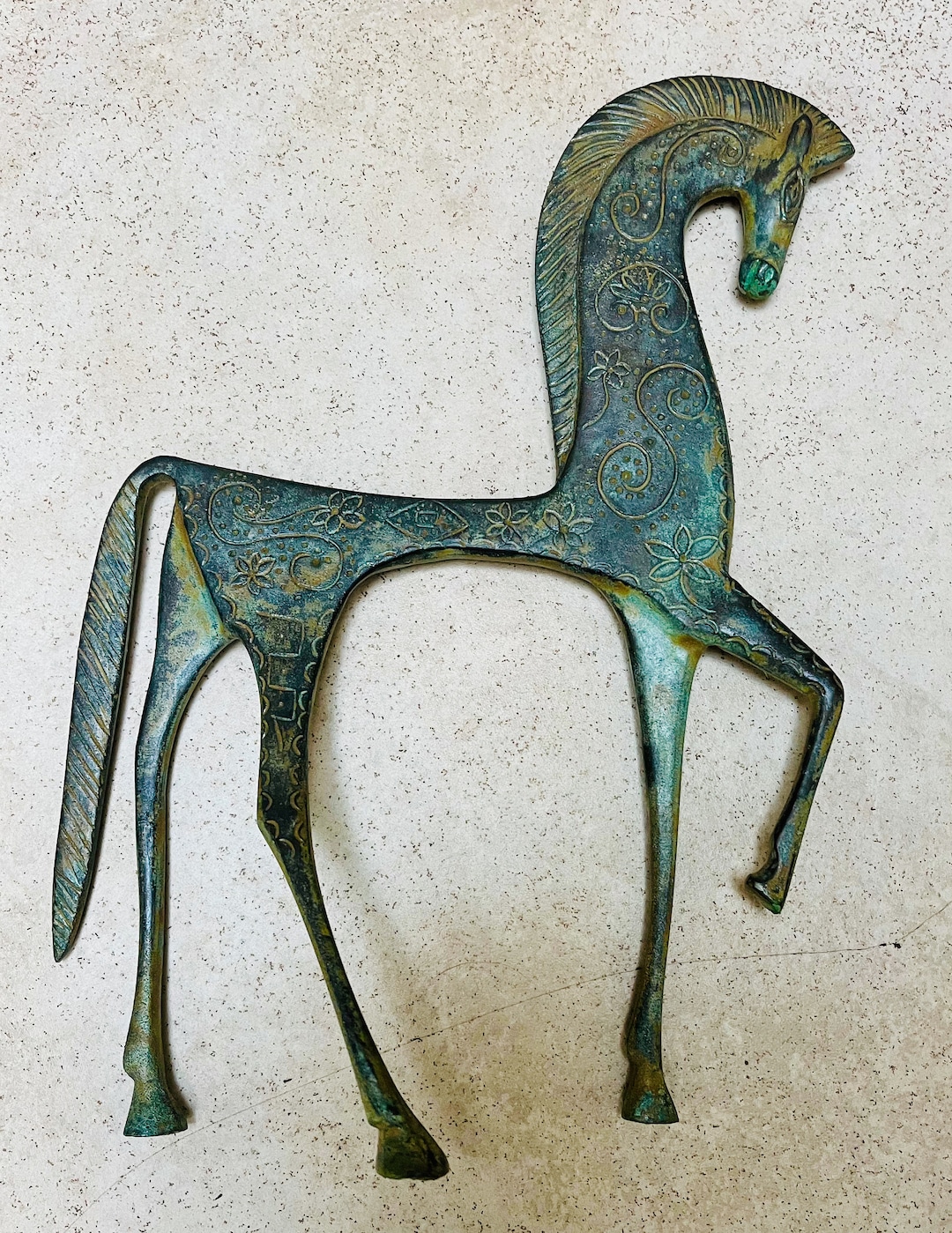 Frederick Weinberg Etruscan Bronze Horse Sculpture - Etsy