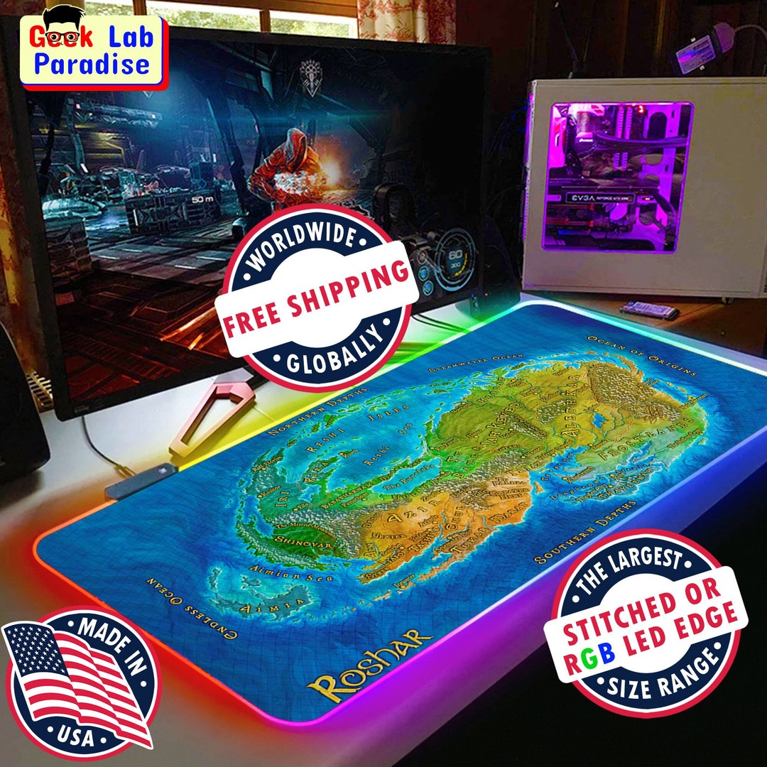 Roshar Map Mouse Pad Stormlight Archive the Way of Kings Desk - Etsy