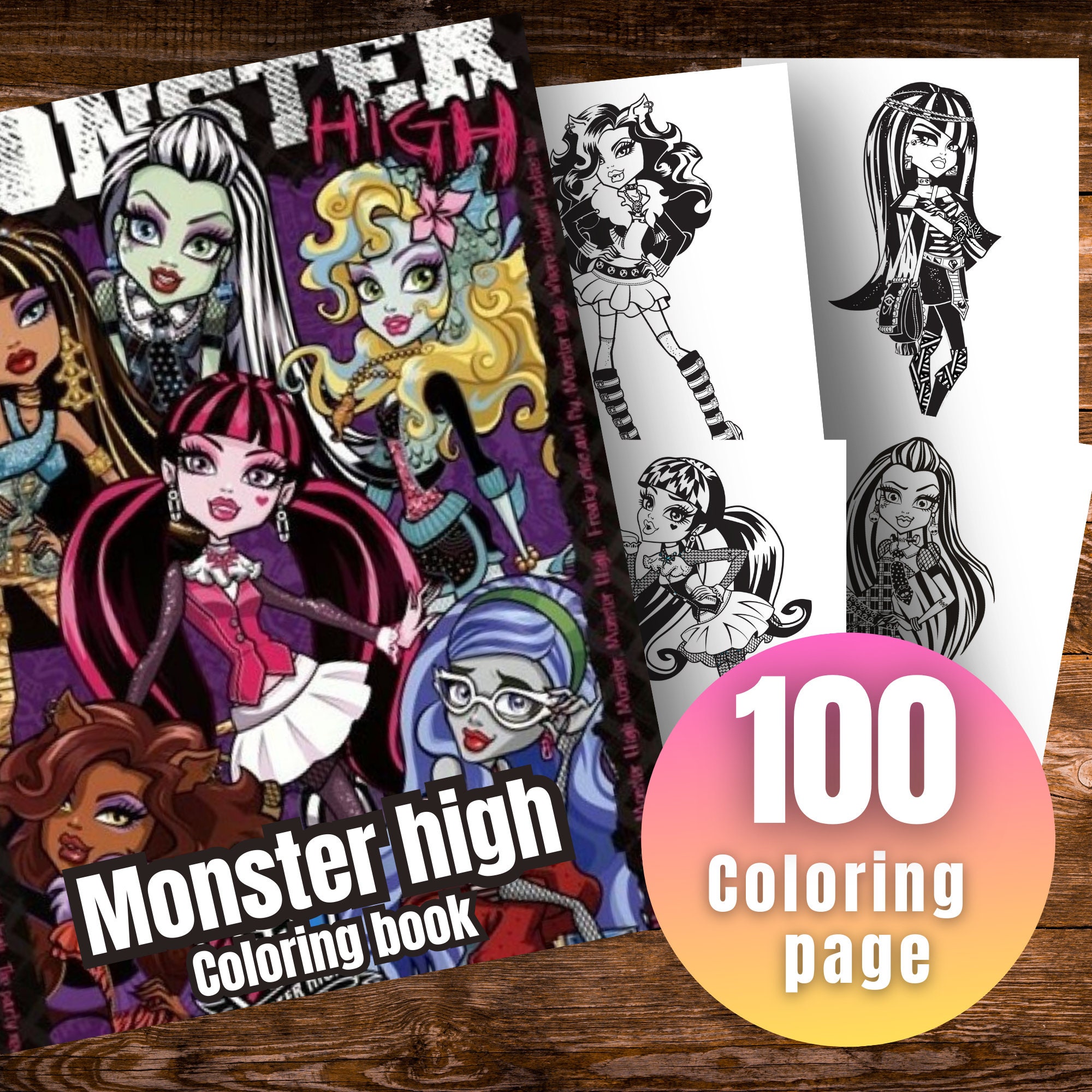 Draculaura Sweet 1600 Coloring Pages