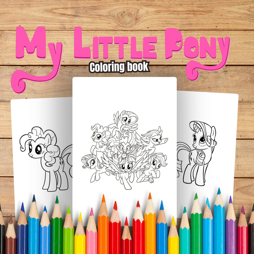 Little Pony Cartoon Coloring Page, Coloring Book, Coloring Page, Pdf ...