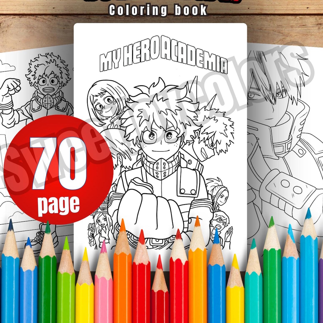 70 My Hero Academia Coloring Page,a4 Sıze Pdf Download,kids Coloring ...