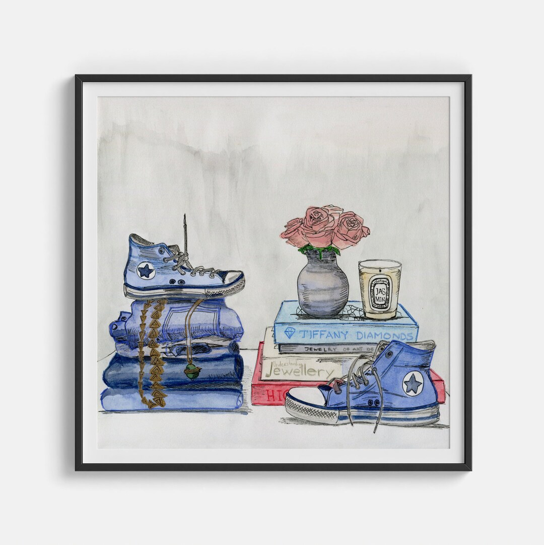 Converse Wall Decor Converse Art Print Converse Poster - Etsy