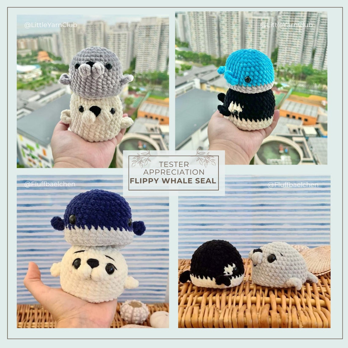 Flippy Seal/whale Orca Mod Pdf Pattern - Etsy