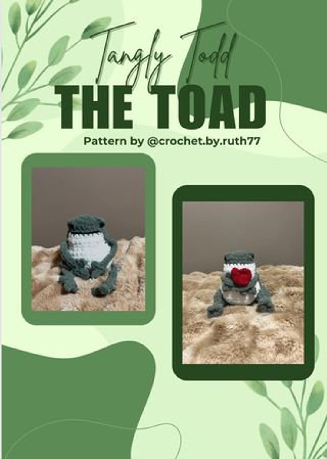 Tangly Todd the Toad Todd is a Chubby Ad Very Squishable Boy With ...
