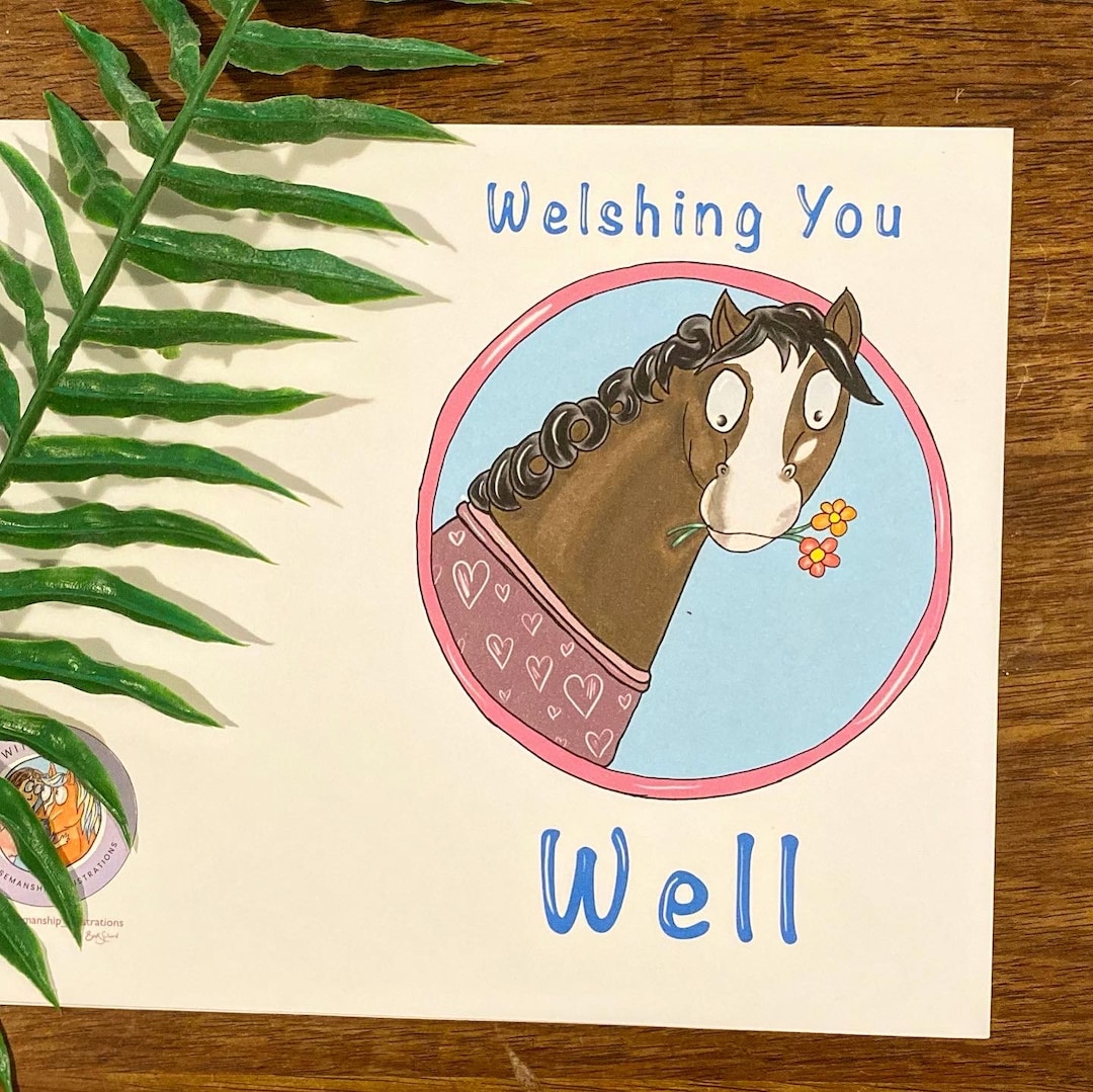 Get Better Card Horse - Etsy