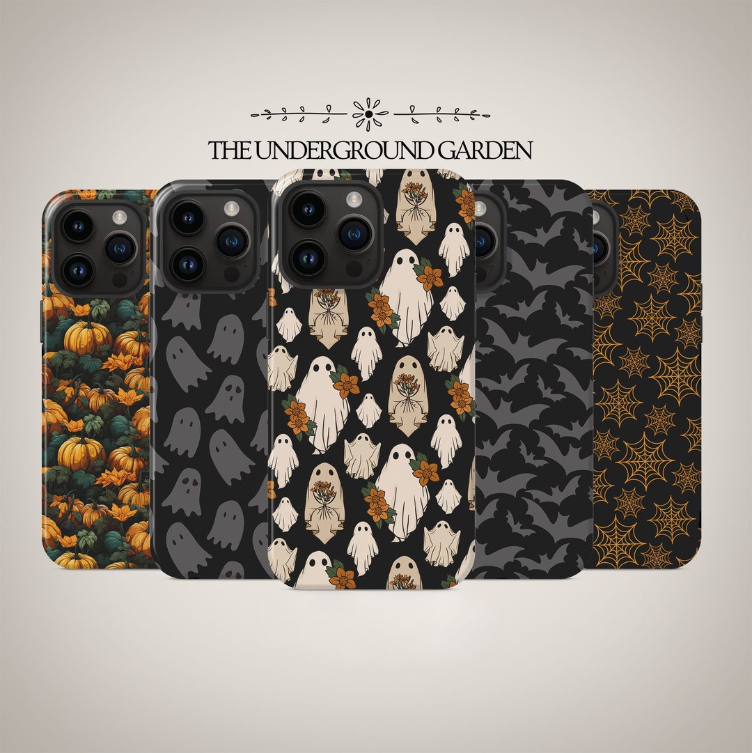 Halloween Ghost Pumpkin Phone Case for iPhone 16 Magsafe, 15 Plus, 14 ...