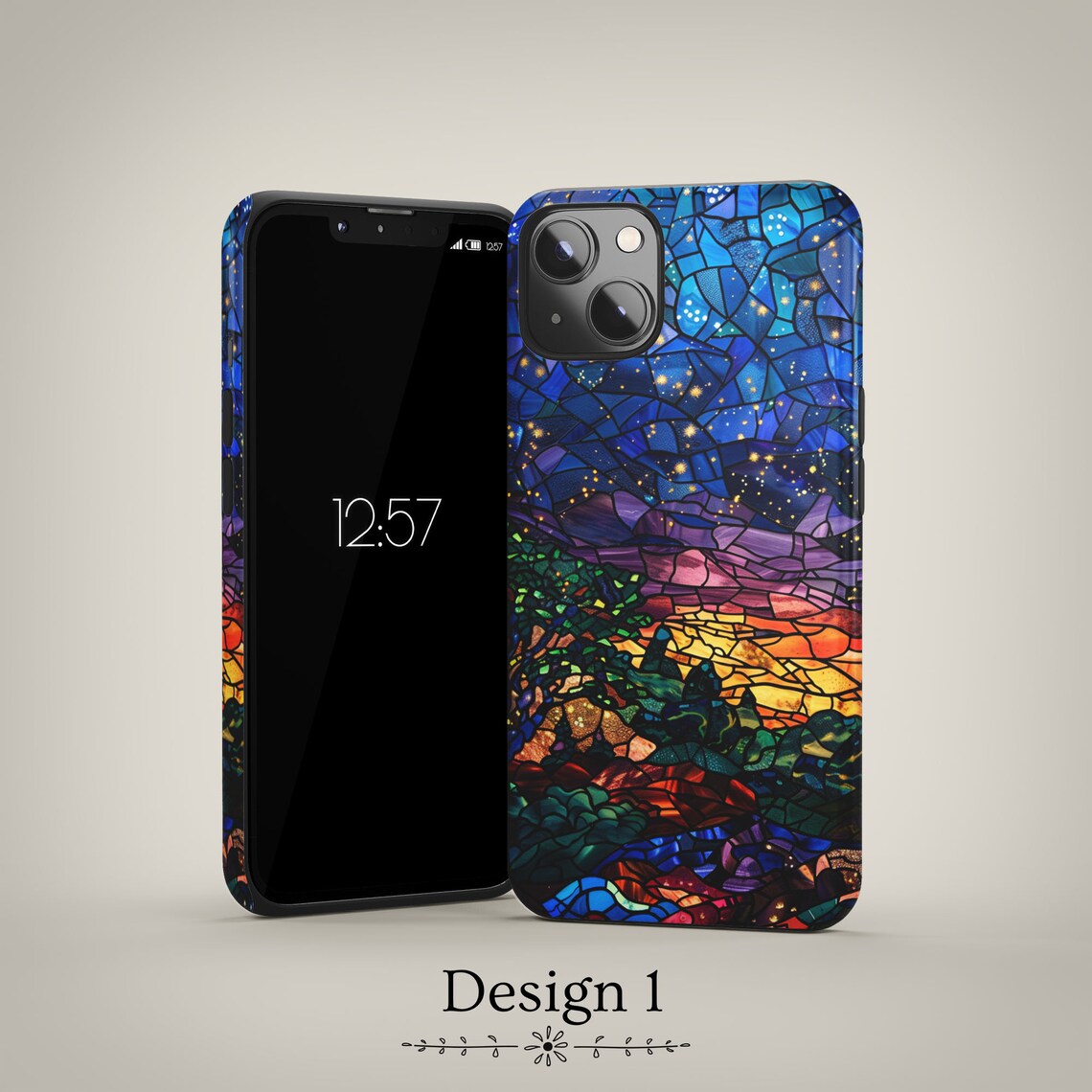 Mystical Moon Stained Glass Phone Case: Iphone, Galaxy, Wireless ...