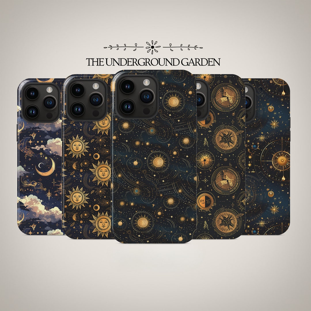 Celestial Astrology Witchy Phone Case for iPhone 16 Magsafe, 15 Plus ...